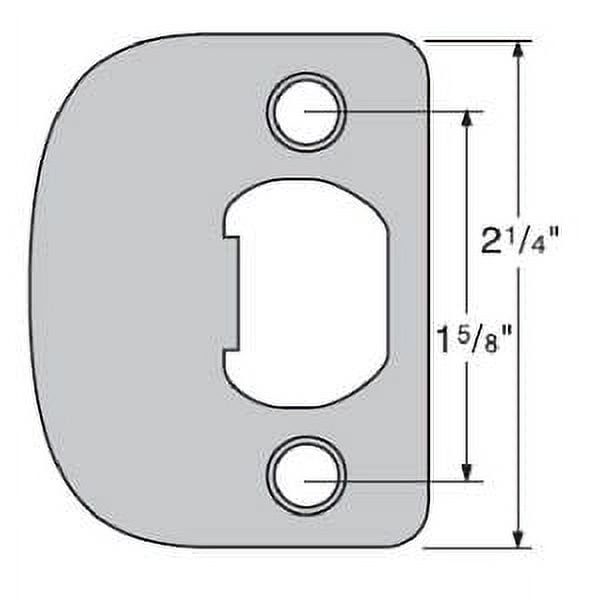 83031-26 UL Round Corner Strike - Chrome - Walmart.com