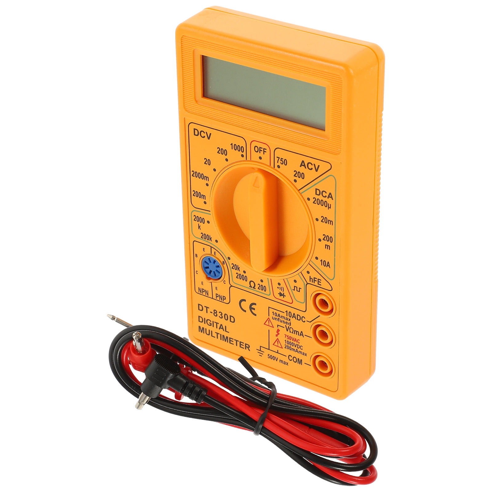 -830D Digital Multimeter with Buzzer Output Voltage Ampere Ohm Tester ...