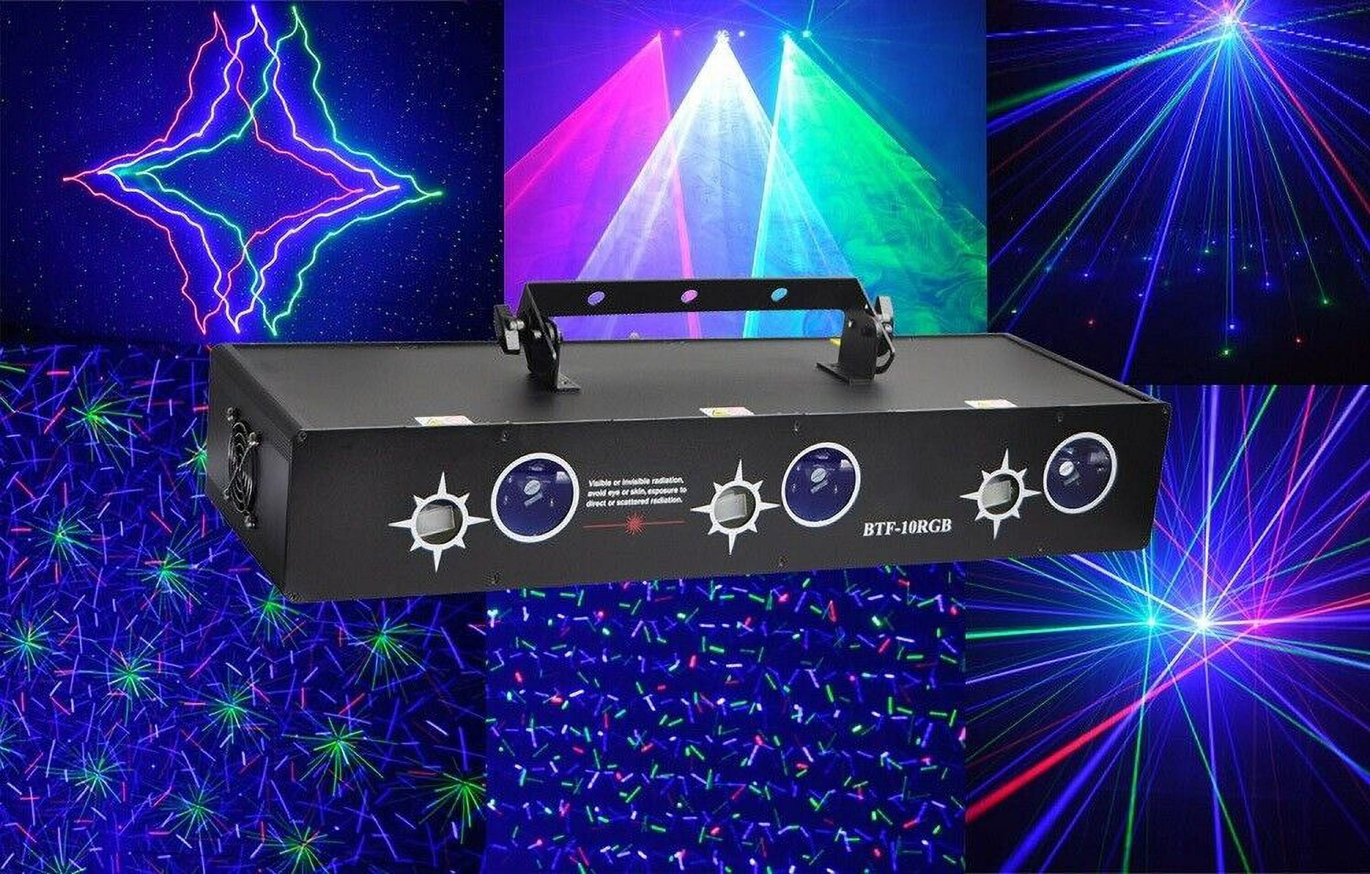 830mw RGB Laser Beam Bar Stage Light Gobo Star DJ Lighting 4in1 Multi ...