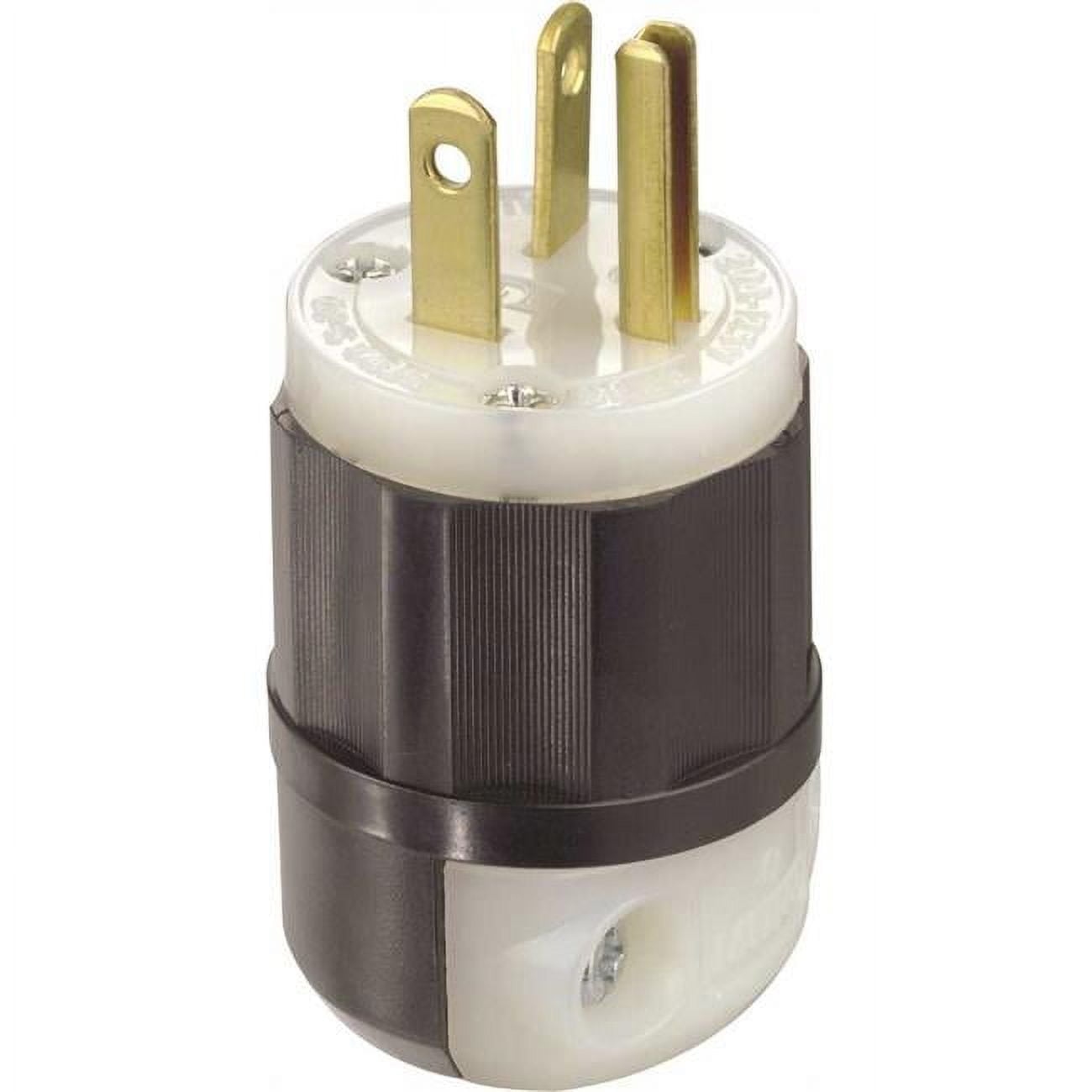 8315-C 2-Pole Hospital Grade Plug Straight Blade Black And White Nema 5 ...