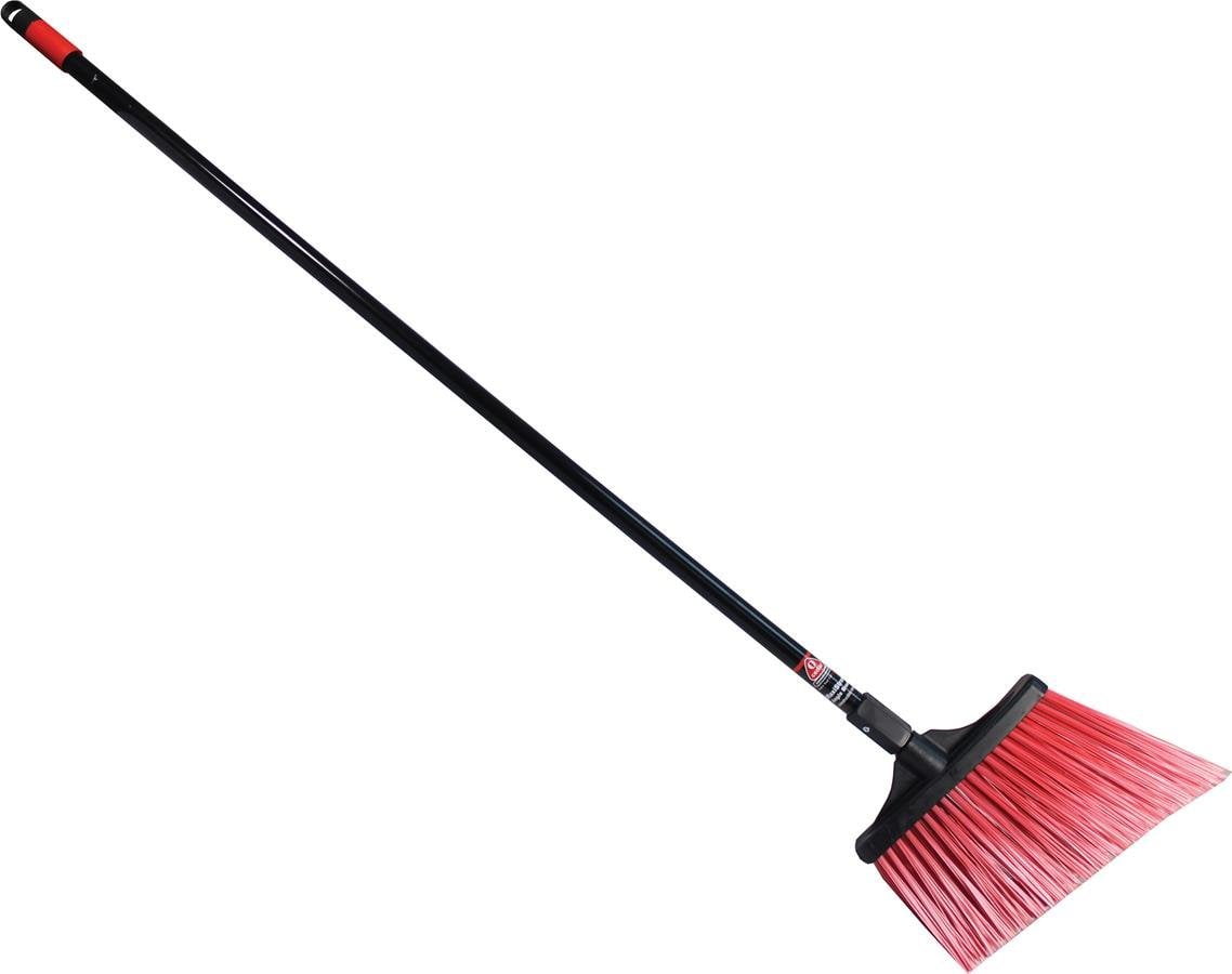 831648 O-Cedar Maxistrong Heavy Duty Angle Broom Black/Red, Large - Walmart.com