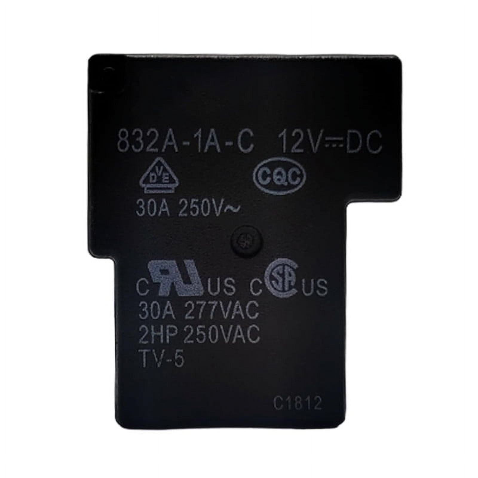 832A-1A-C 12VDC 30A 277VAC T90 Automotive Relay 4 Pins with PCB ...
