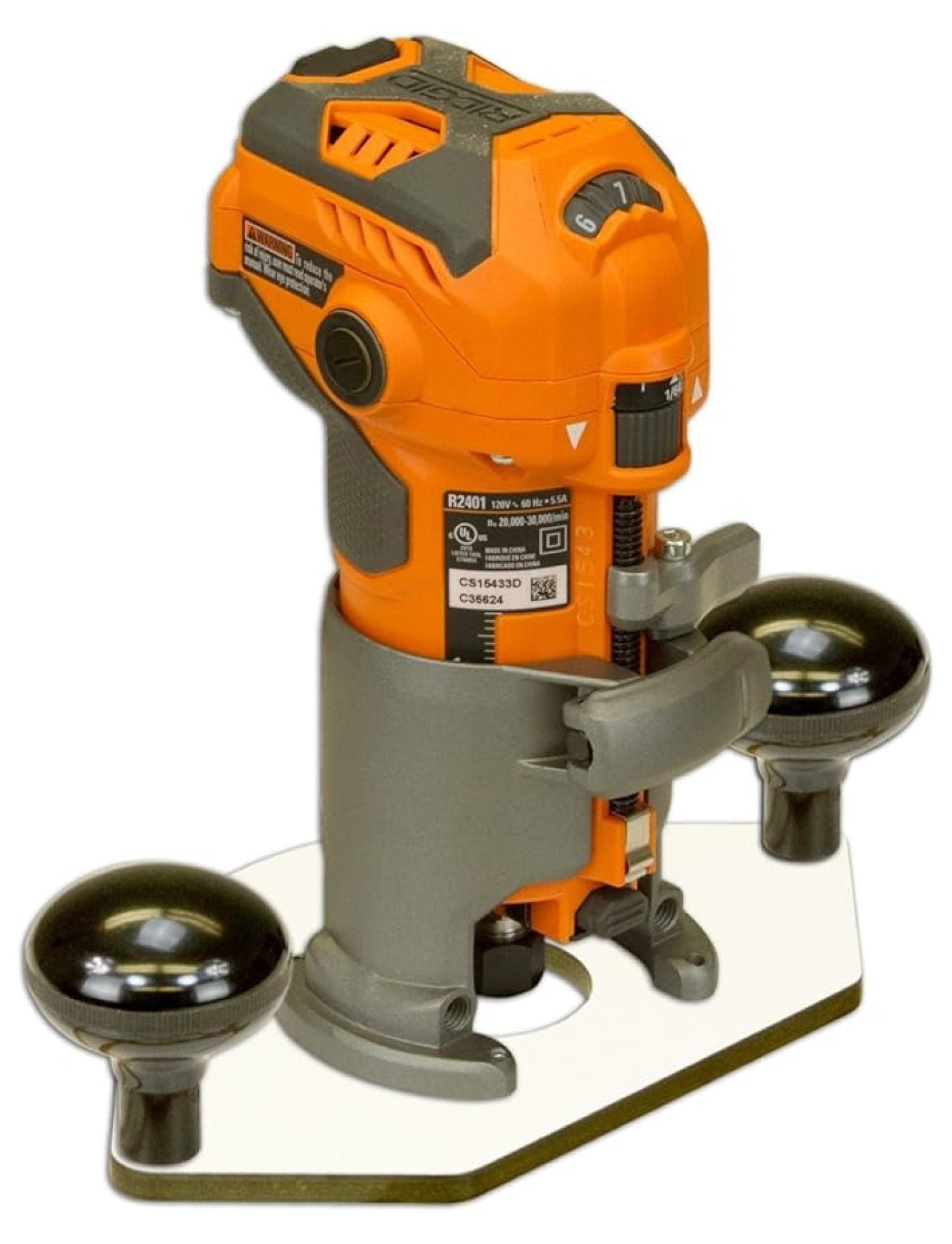 8331Trim / Compact/Palm Router Baseplate w/ 2" Bit Hole for Ridgid ...