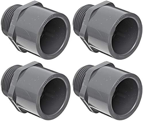 836 Series PVC Pipe Fitting, Adapter, Schedule 80, -/4" Socket x NPT ...