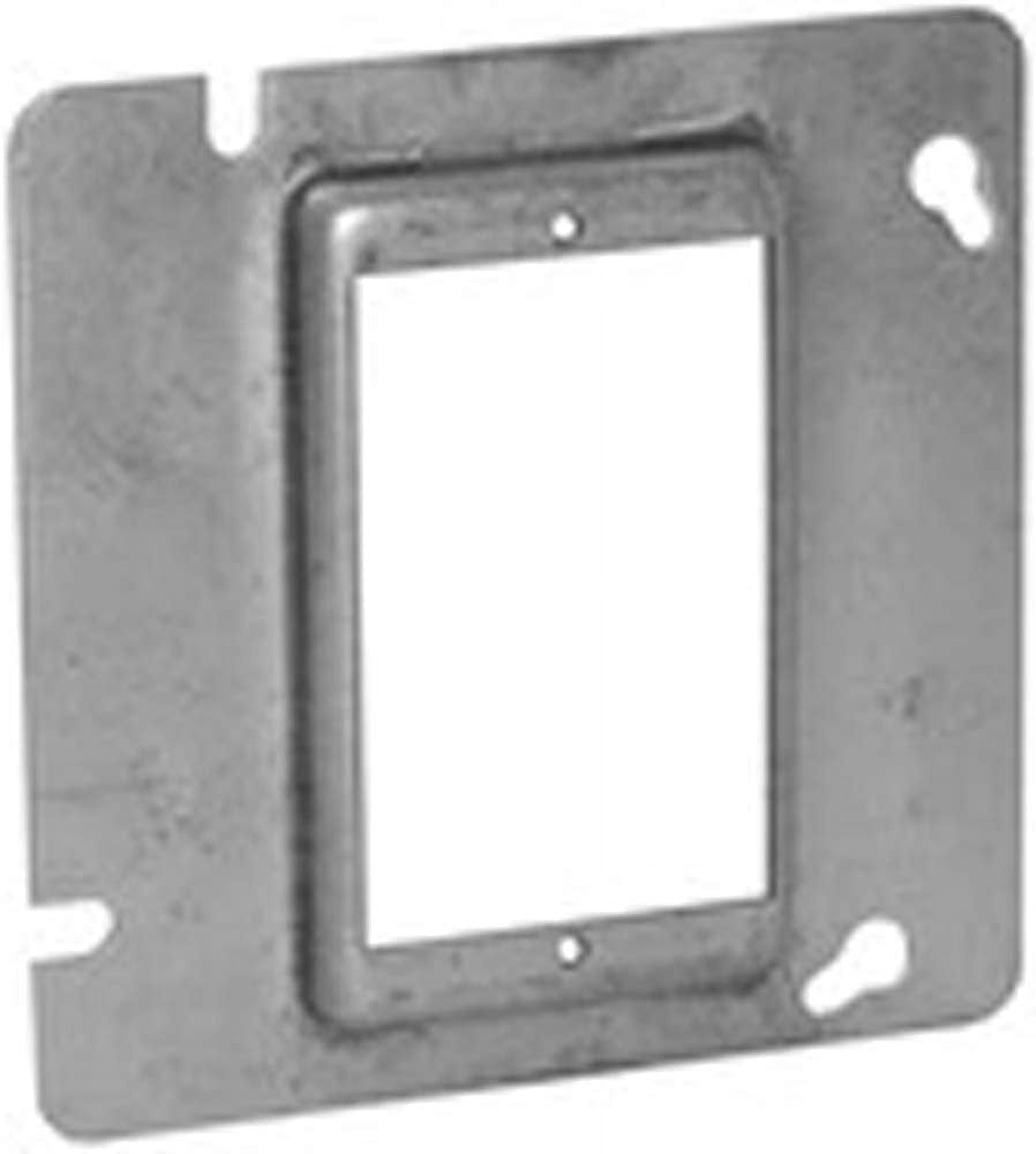 837 4-11/16" Square Cover, 1-Device, Mud Ring, 1/2" Raised, Drawn - Walmart.com