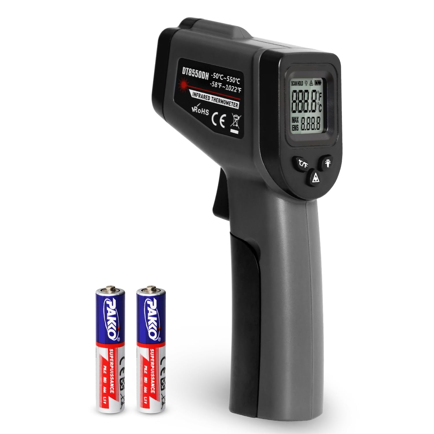 8380 industrial infrared thermometer - non-contact temperature tester ...