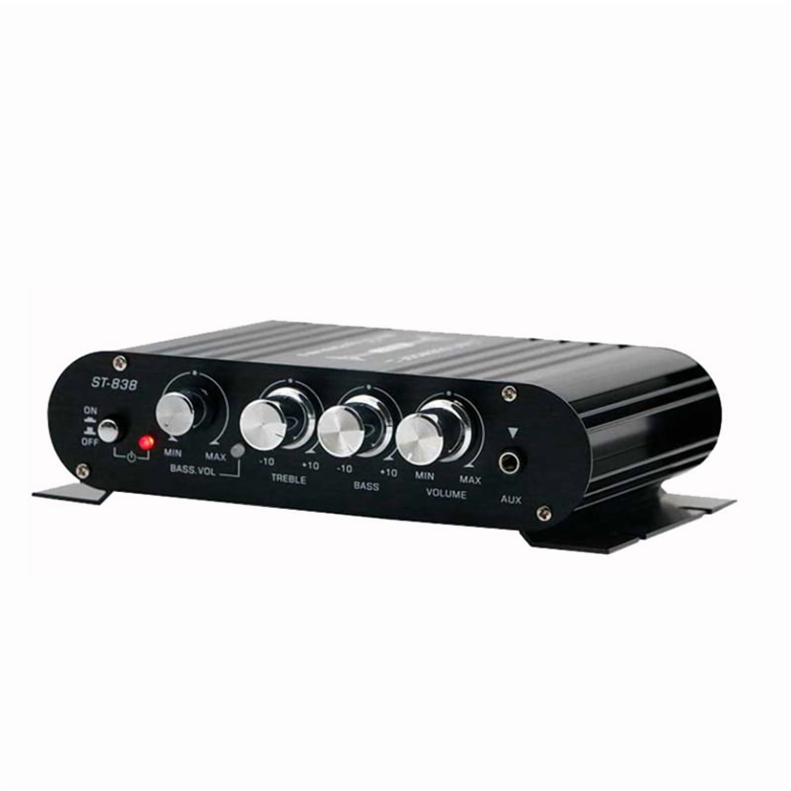 -838Home Theater Amplifiers HiFi 2.1Channel Power Amplifier Sound Car ...