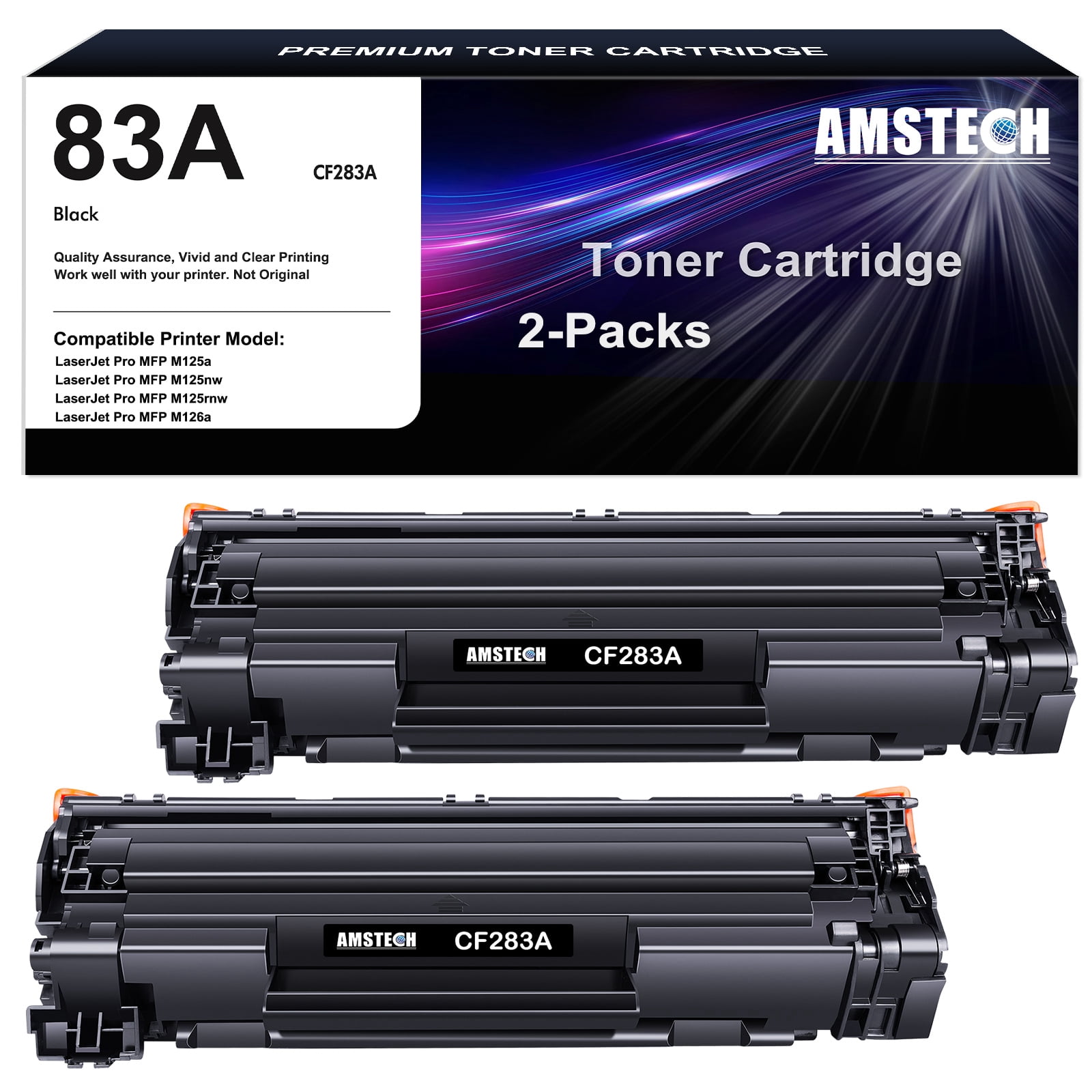 83A Toner Cartridge Black Compatible for HP CF283A CF283X 83X Work for ...