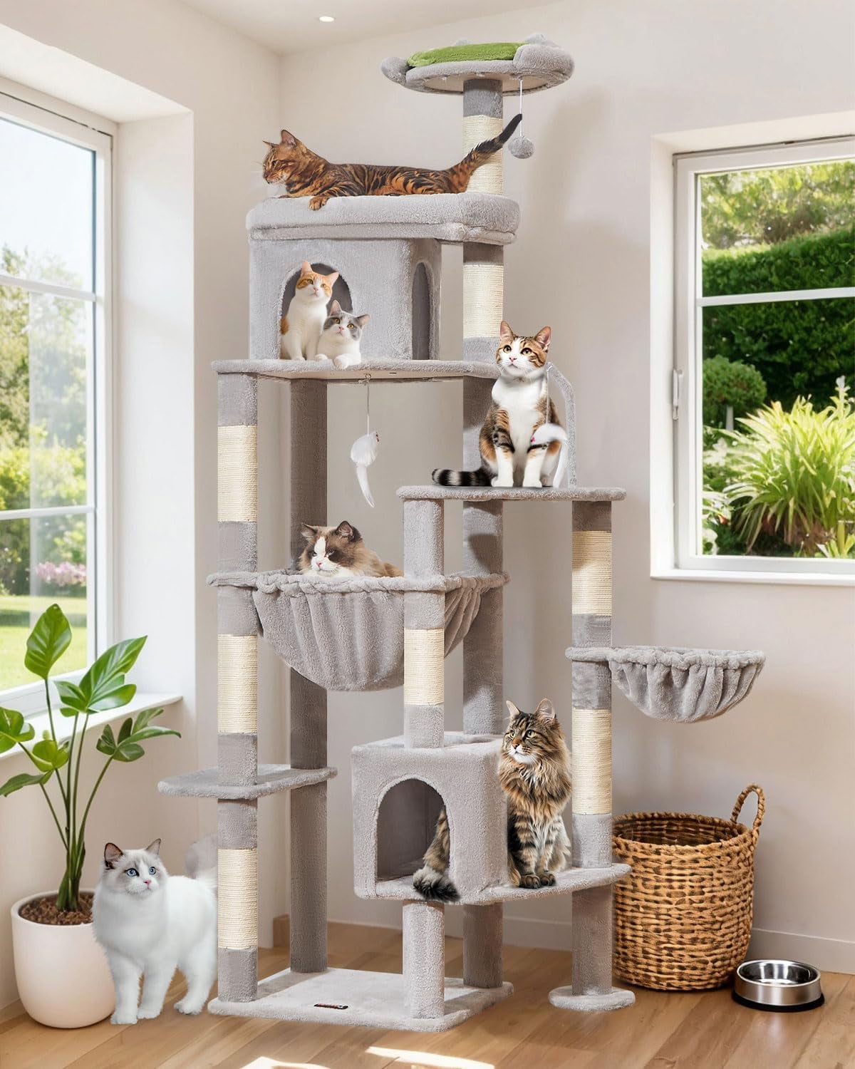 83In Heavy Duty Cat Tree Suitable 20lb+ Large Cats XXL-Cat Tower for ...