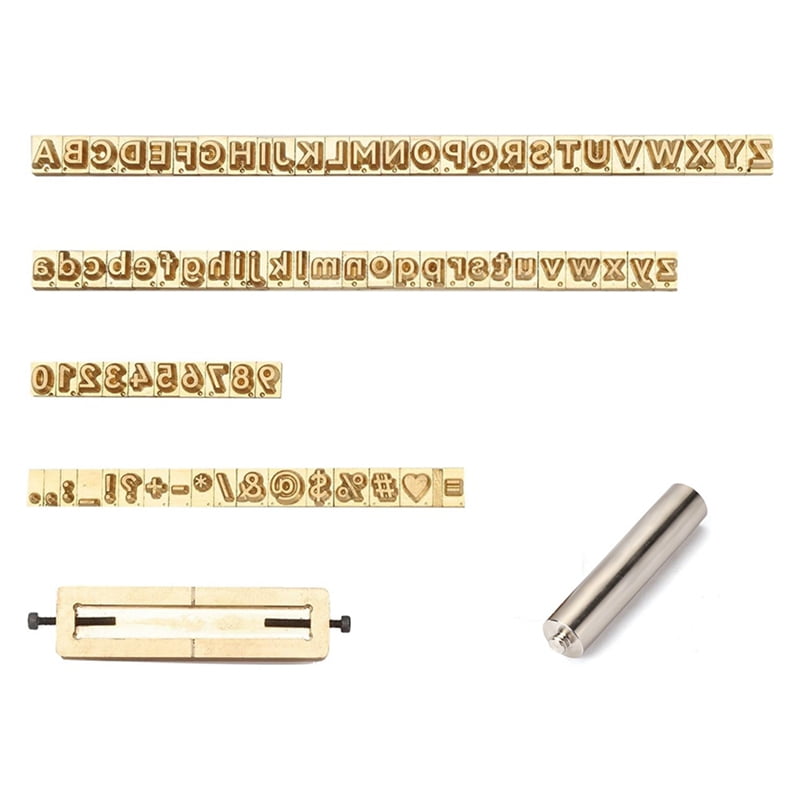 83PCS Brass Stamping Tools Flexible Letters Numbers Alphabets Symbols ...