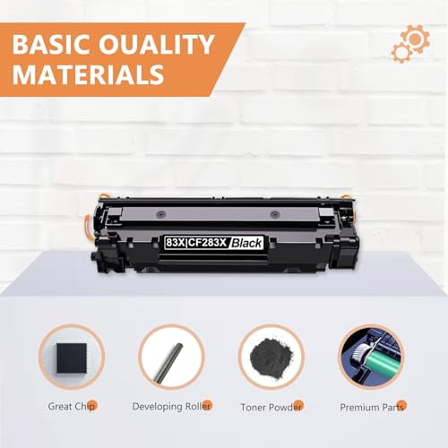 83X Black High-Yield Toner Cartridges (2-Pack) Compatible CF283X Toner ...