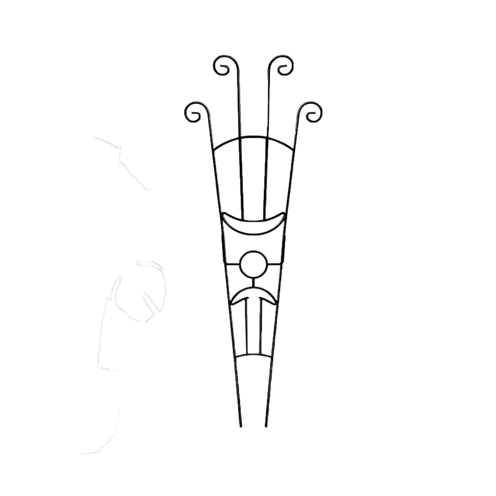 83cm Large Metal Grid Potted Support Stakes For Indoor Climbing Can Be ...