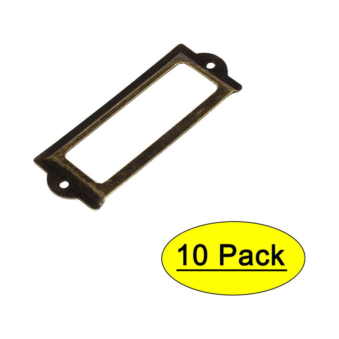 83mm x 32mm Tag Label Holder Frame 10Pcs for Office Library File Drawer ...