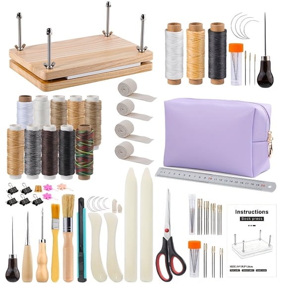 83pcs Book Binding Kits, Bookbinding Supplies, Book Binding Kits Book ...