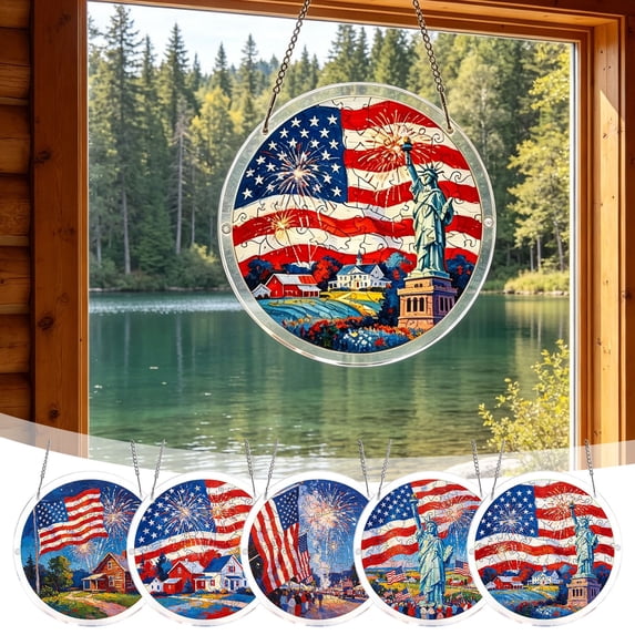 83pcs Glowing Suncatcher Acrylic Puzzle Set, Easy Diy Assembly Craft ...