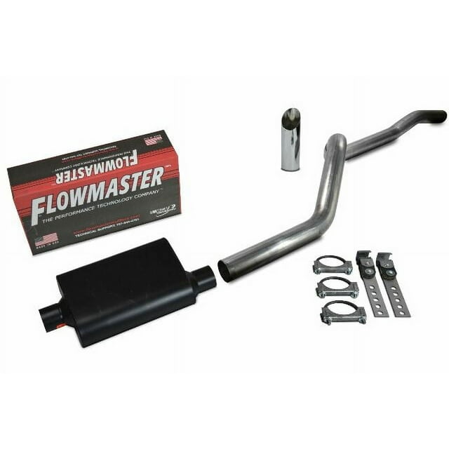 84-01 Jeep Cherokee 4.0L 2.5" Aluminized Exhaust Kit Flowmaster Super 44 Tip - Walmart.com