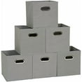84-1 Foldable Fabric Storage Bins Set of 6 Cubby Cubes with Handles ...
