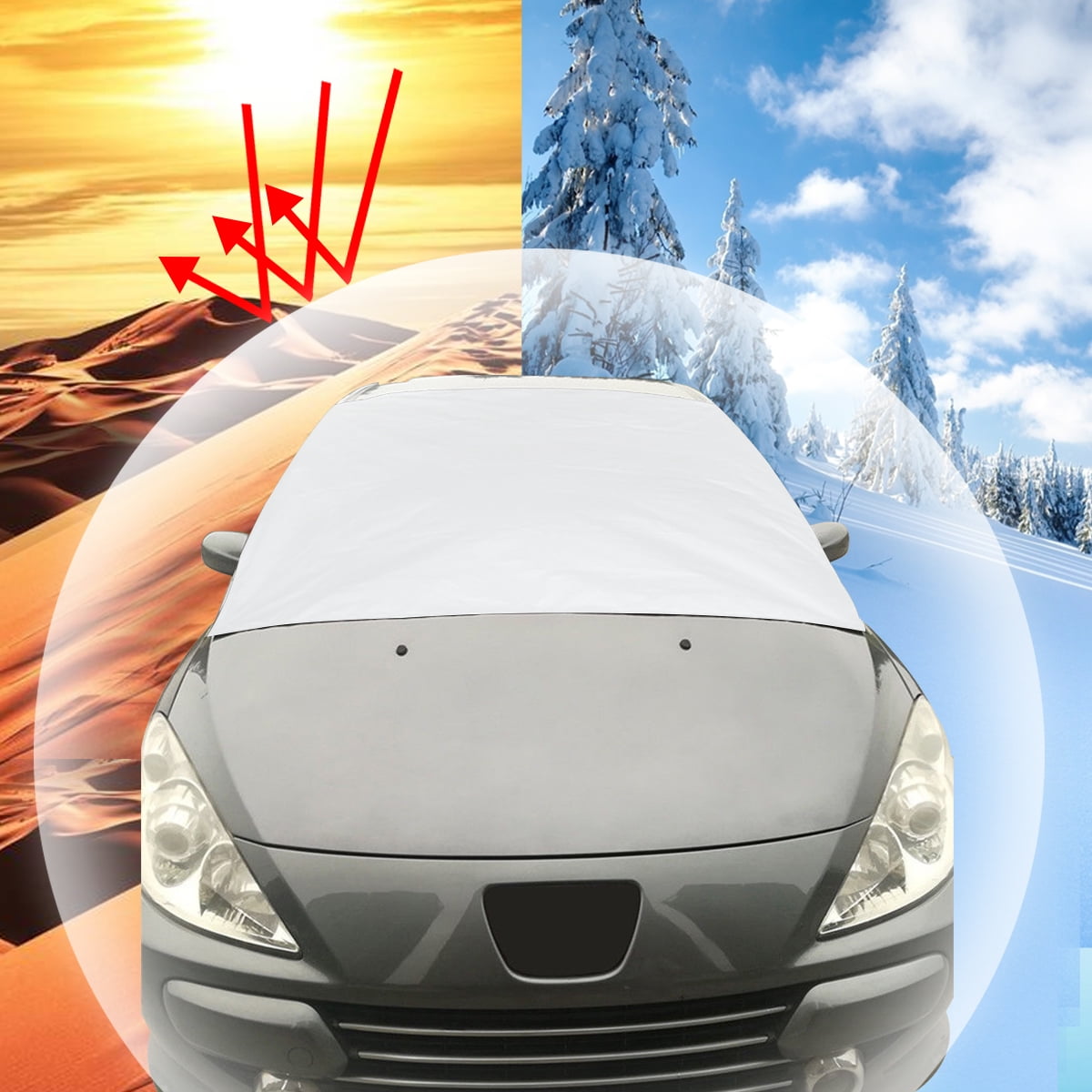 84.64'' x 49.21'' Car Windshield Cover, Sun Protection & Anti Dust Anti ...