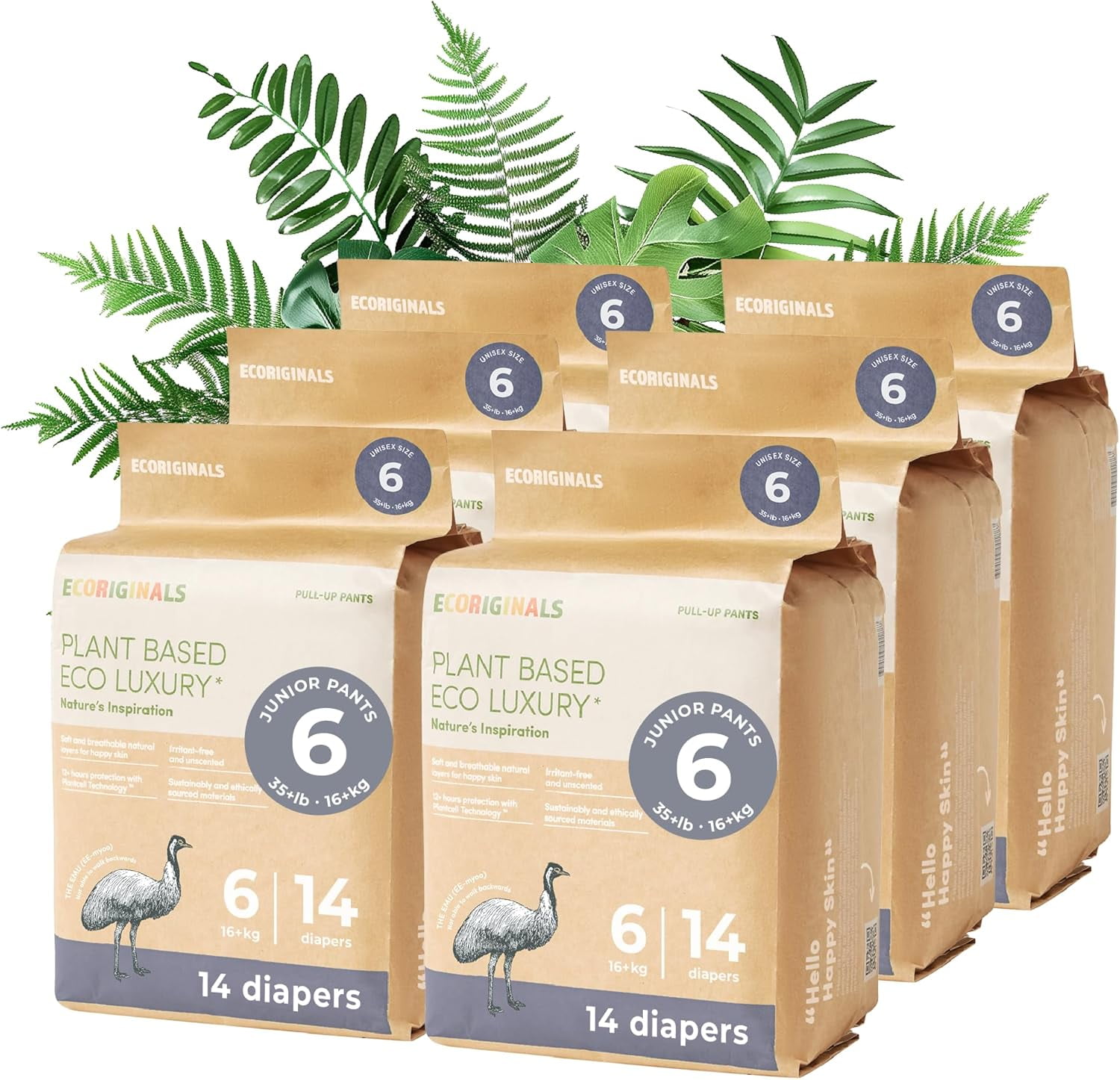 84 Eco Junior Pull-Ups - Trainer Pants with 100% Plant-Based Layers ...