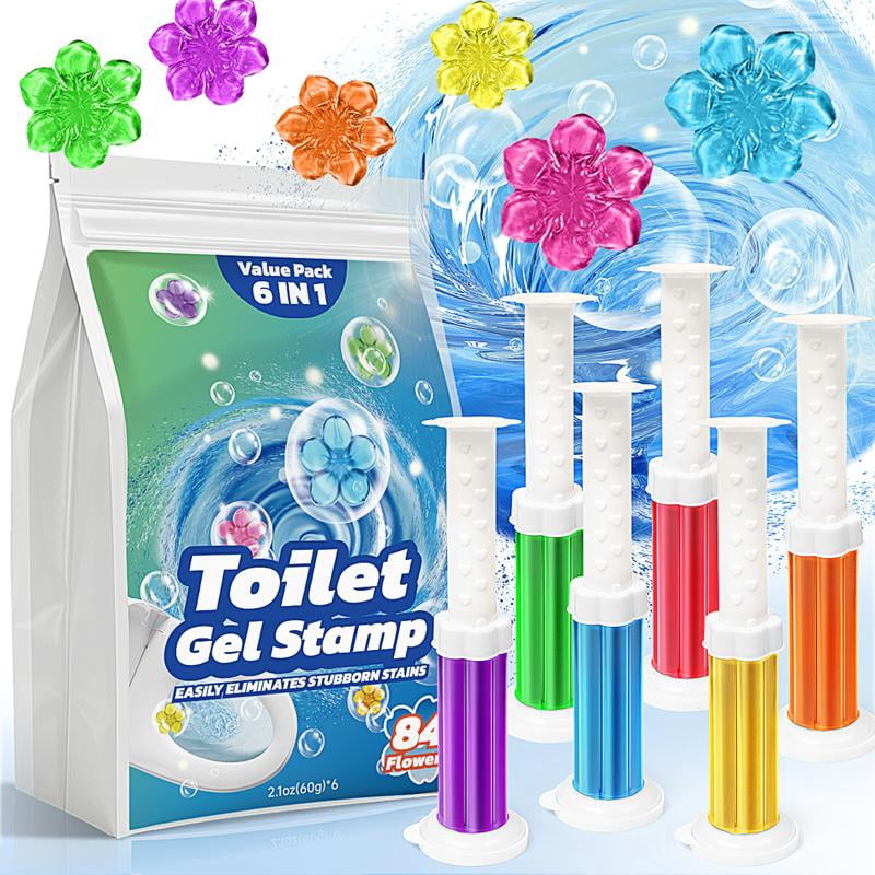 84 Flowers Toilet Cleaner Gel - (6 in 1)Air Freshener, Effective ...