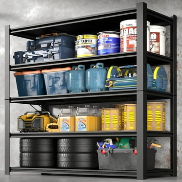 Garage Shelves,72" H Garage Shelving Heavy Duty, 3000Lbs 5 Tier ...