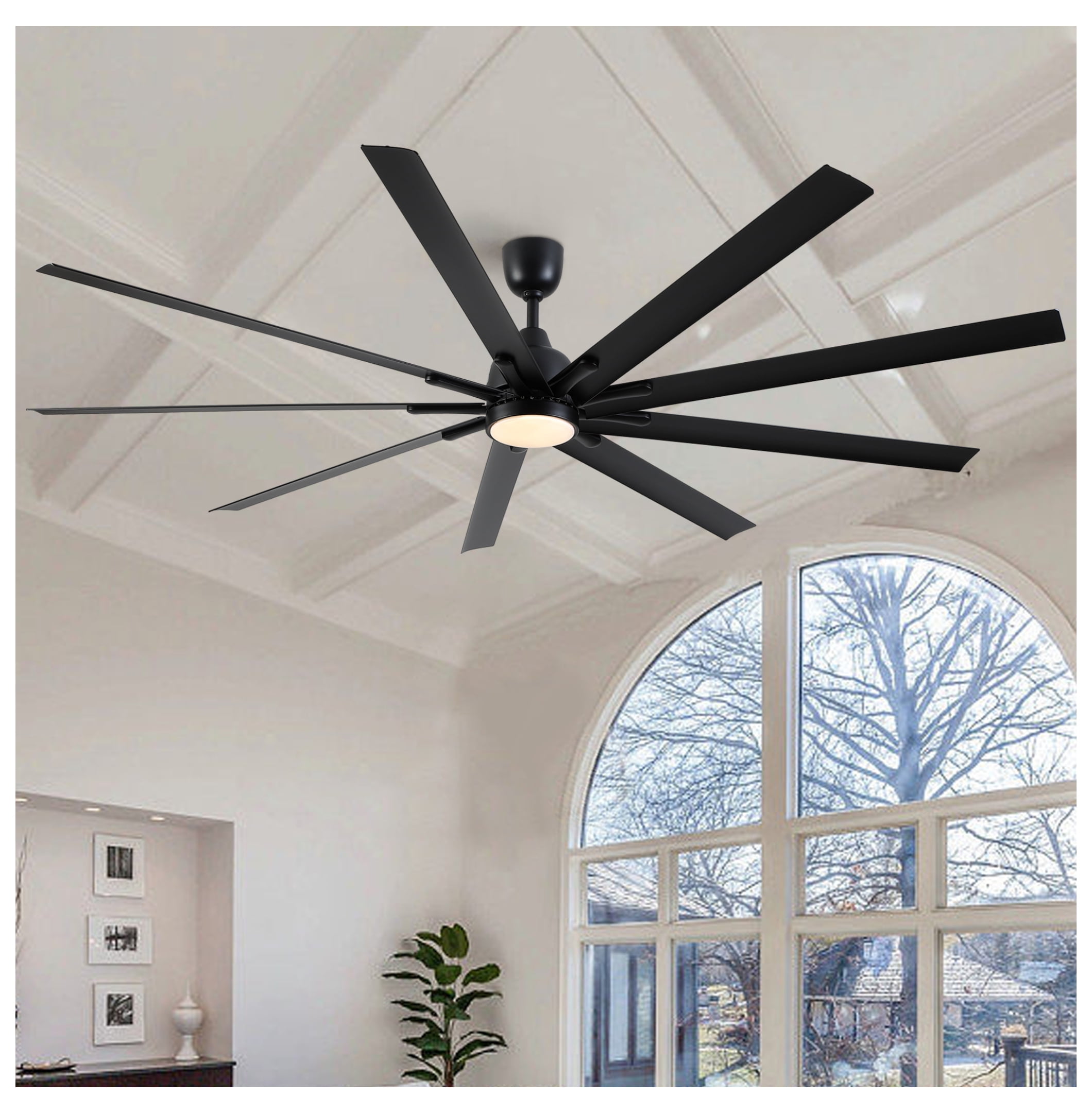 84 In Super Large Black Ceiling Fan with Control - Walmart.com