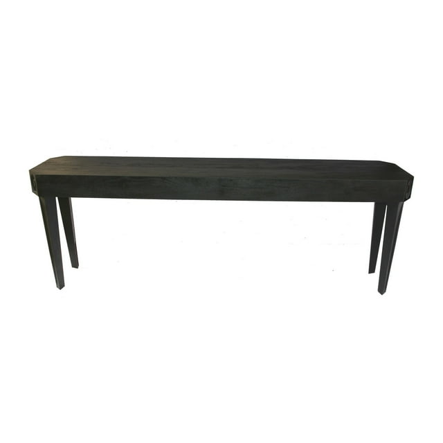 84 Inch Console Sideboard Table, Classic Acacia Wood Frame in Black ...