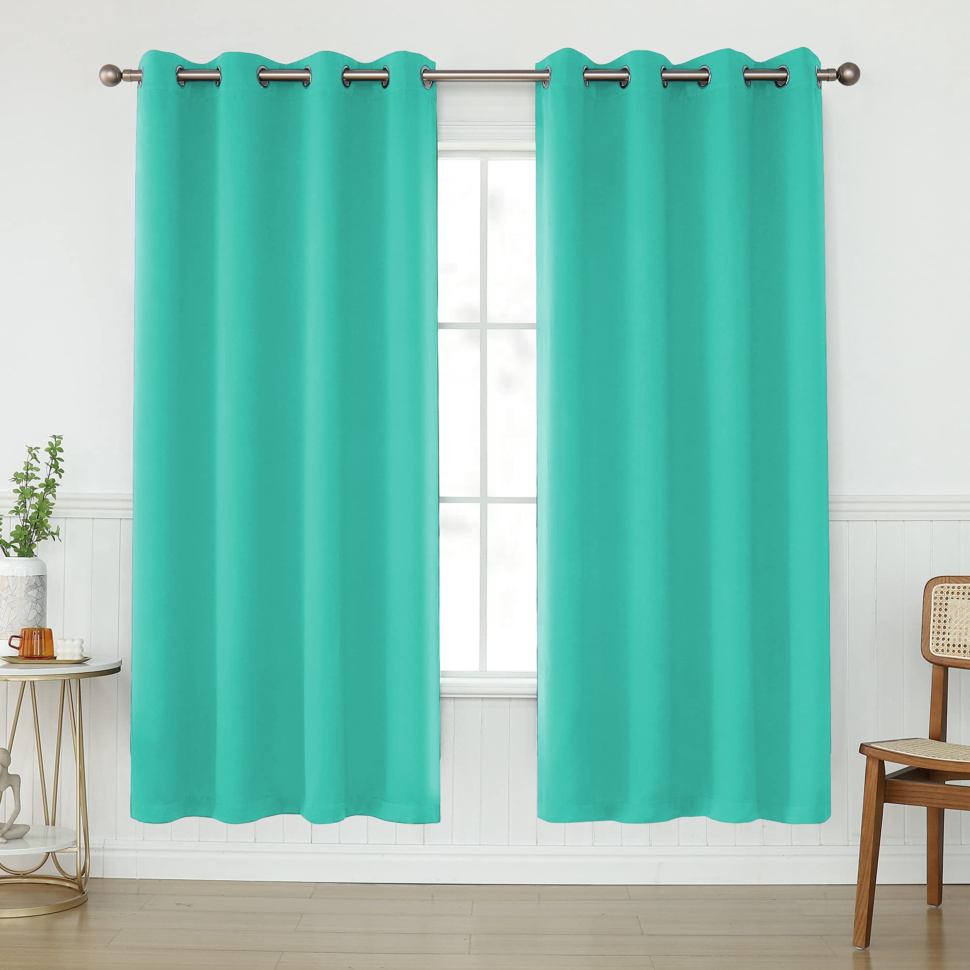 84 Inch Length Baby Pink Curtains for Girls Kids Nursery Bedroom ...