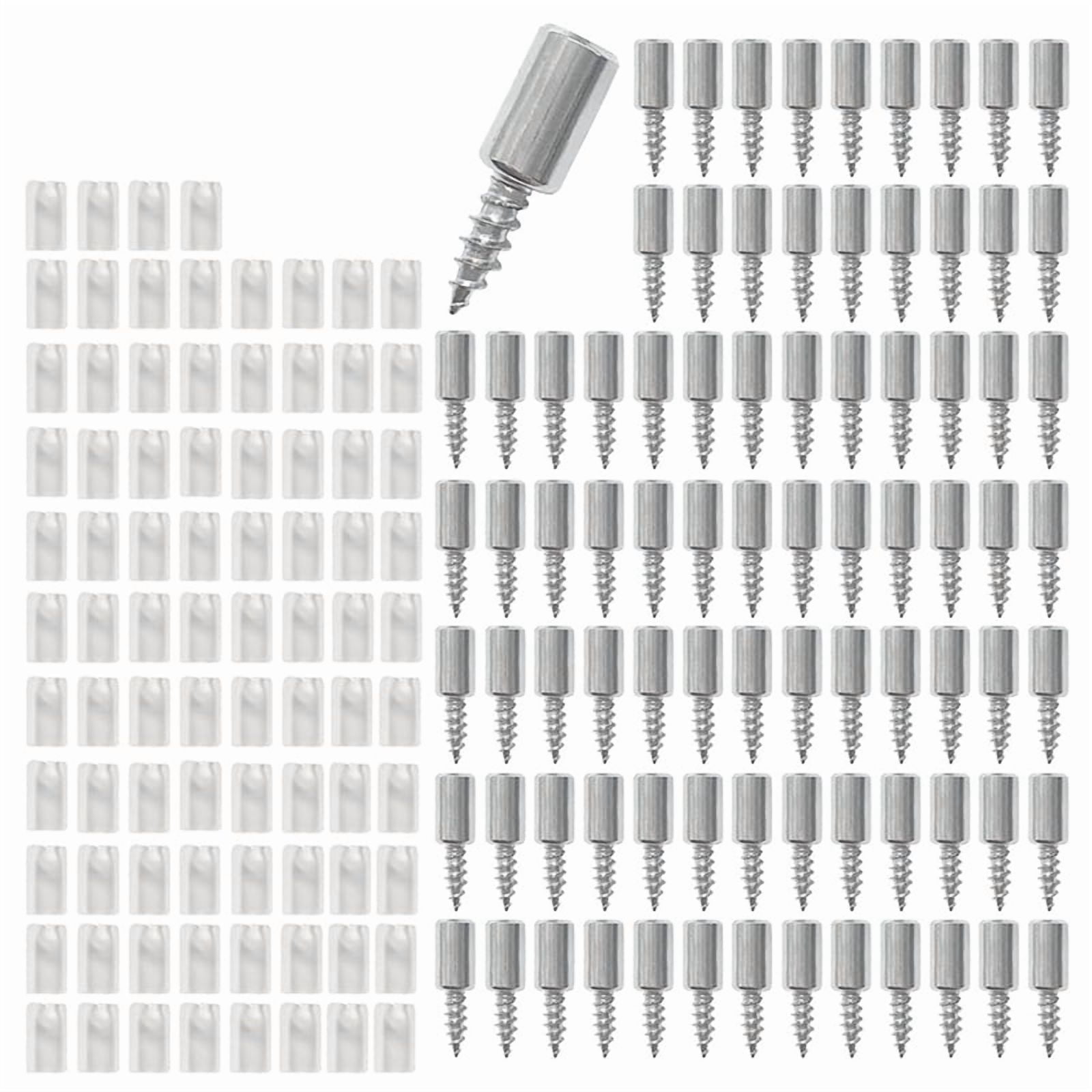 84 PCS Self-Tapping Screws Cabinet Laminate Support Shelf Pins for ...