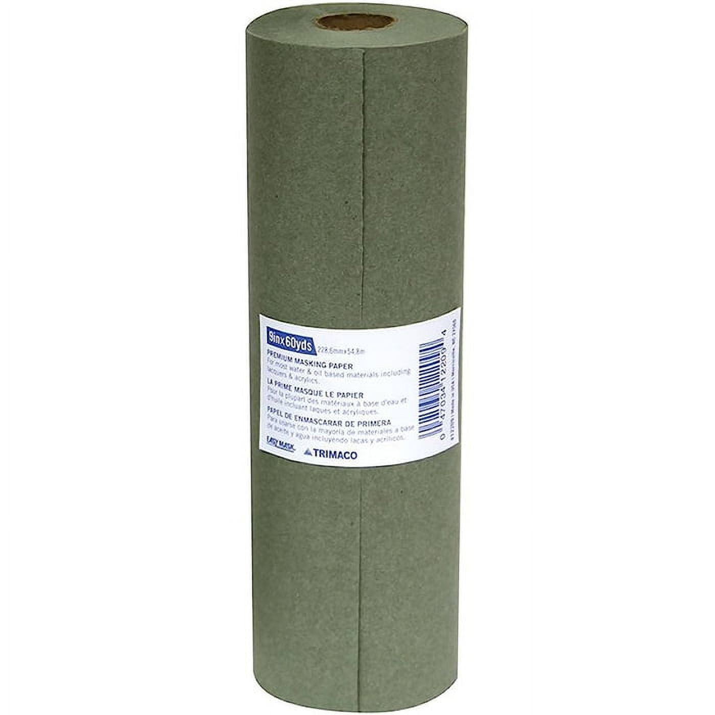 84-Pack of 9” x 180’ Trimaco PR9 Trimaco Green Premium Masking Paper ...