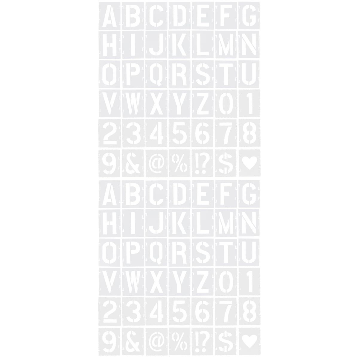 84 Pcs Alphabet Letter Stencils Number Letter Painting Stencils ...