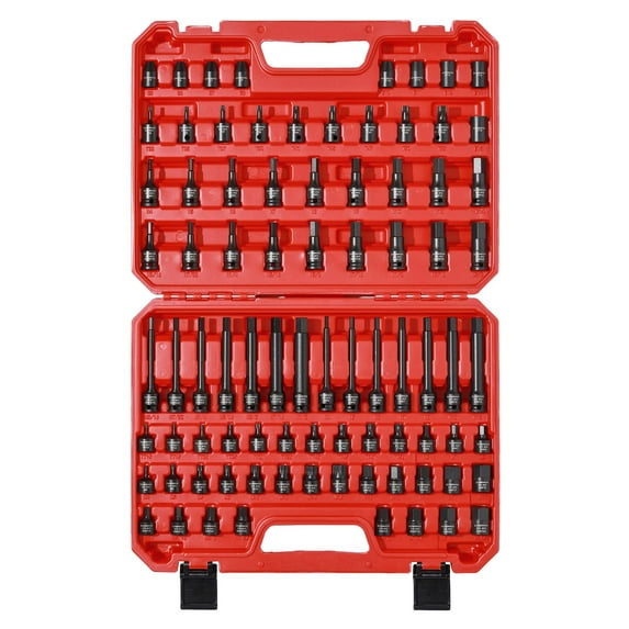 84 Pieces 3/8" Dr. Master Hex & Torx Bit Impact Socket Set, CR-MO, SAE ...