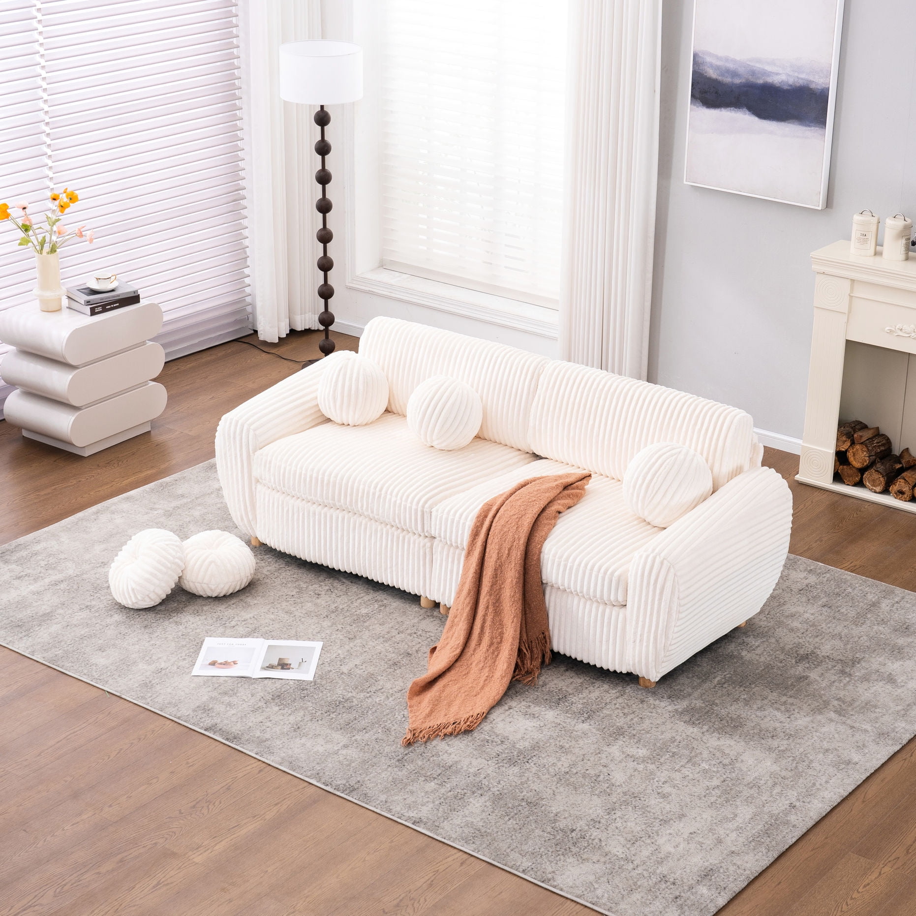 84" Sofa Couch for Home Office Relax | Comfortable Seating for Work ...