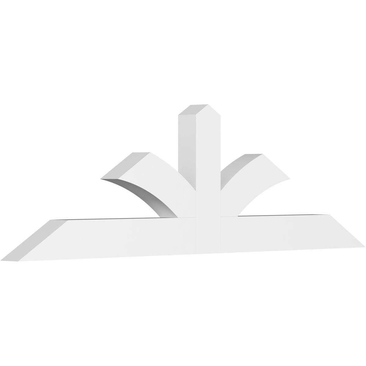 84"W x 24 1/2"H x 4"D x 6"F, 7/12 Pitch, Richland Architectural Grade ...