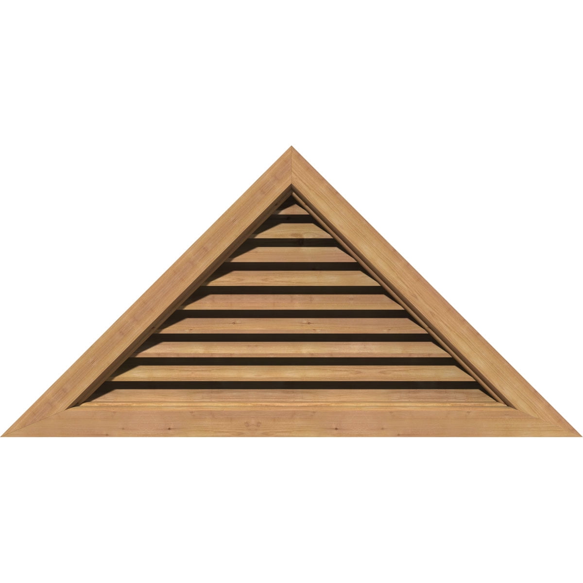 84"W x 42"H Triangle Gable Vent (96 1/8"W x 48"H Frame Size) 12/12 Pitch: Unfinished, Functional ...