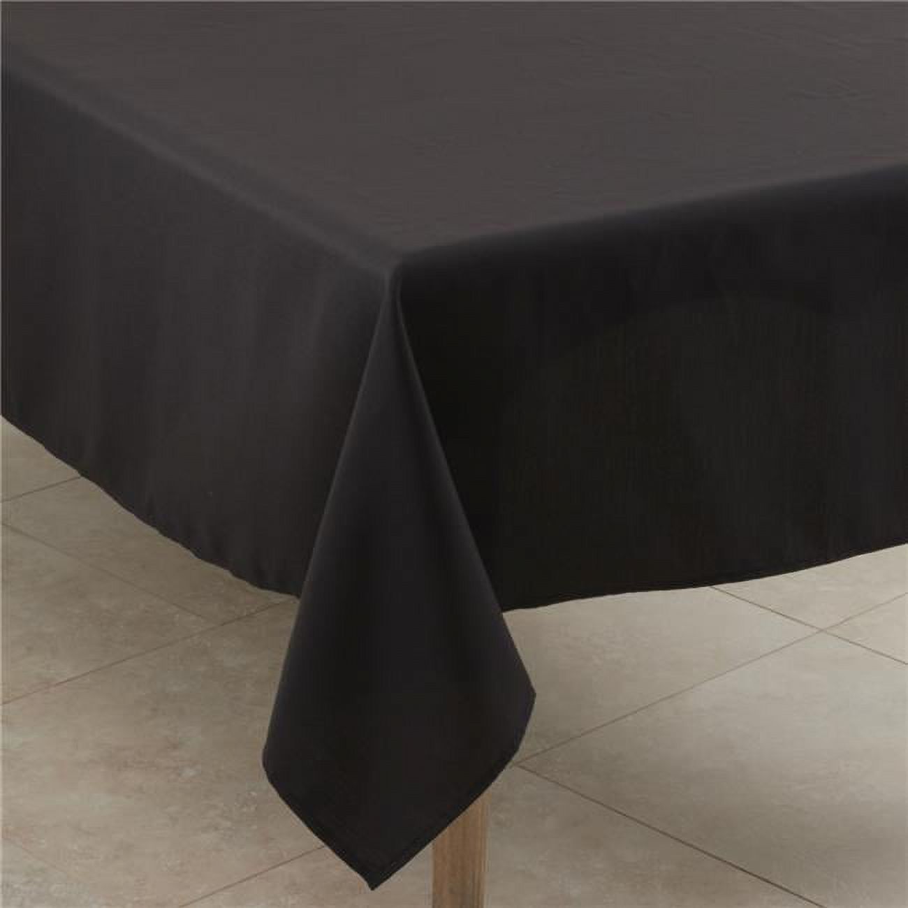 84 in. Casual Design Everyday Tablecloth, Black - Walmart.com