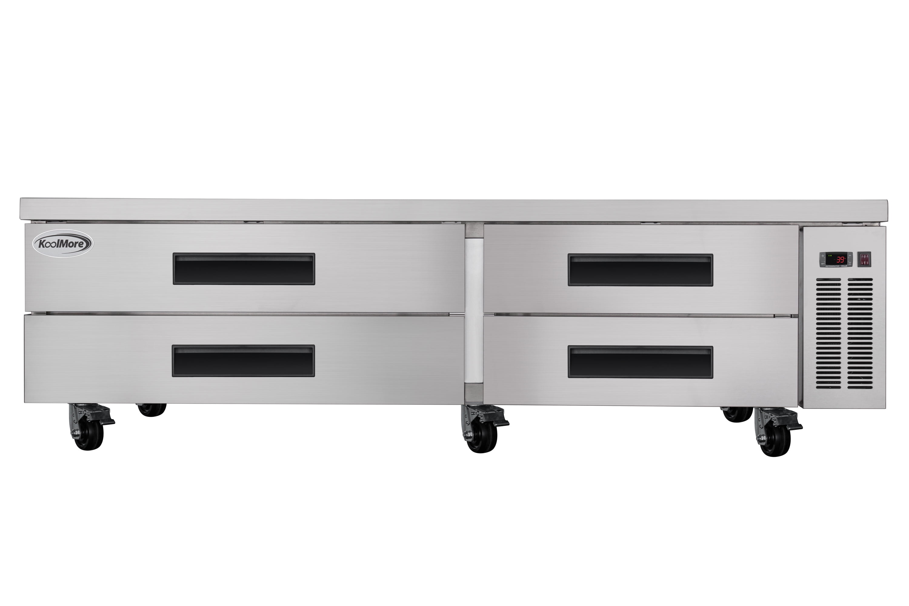 84 in. Commercial Chef Base Refrigerator Storage Cabinet for Cold Foods ...
