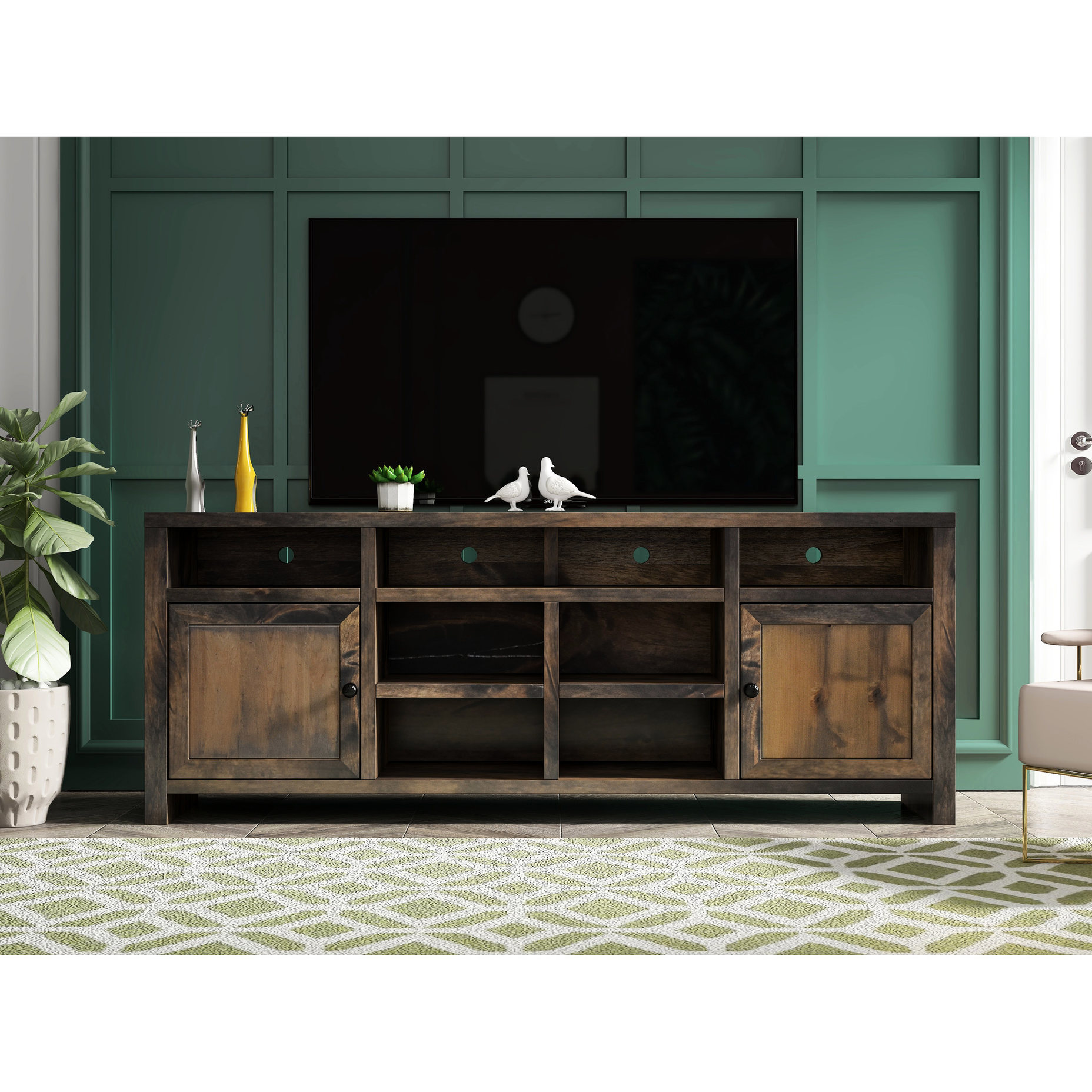 84 - inch Entertainment TV Stand | Ideal for 90 + - inch TVs in Office ...