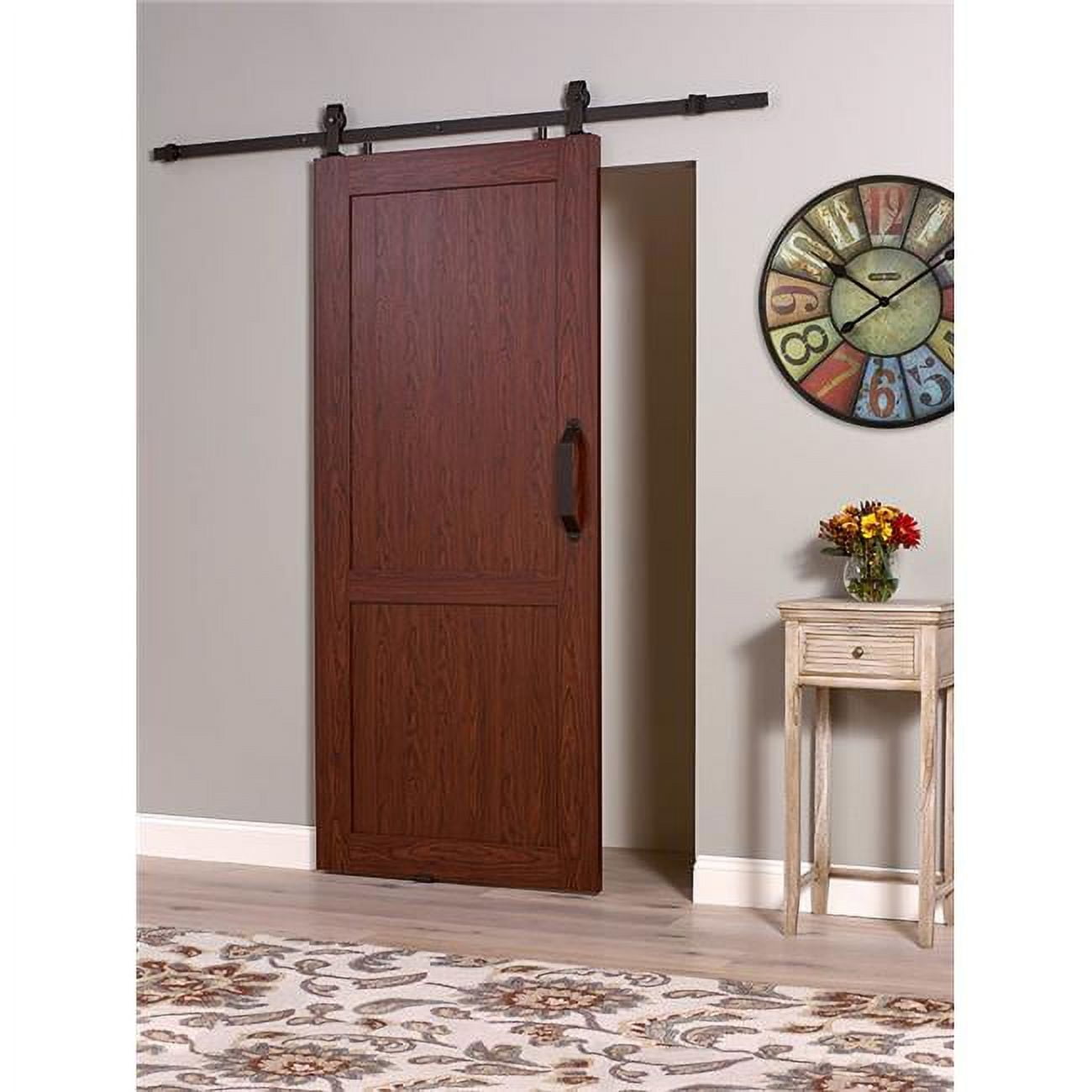 84 x 36 in. Cherry H-Style PVC Barn Door Kit - Walmart.com