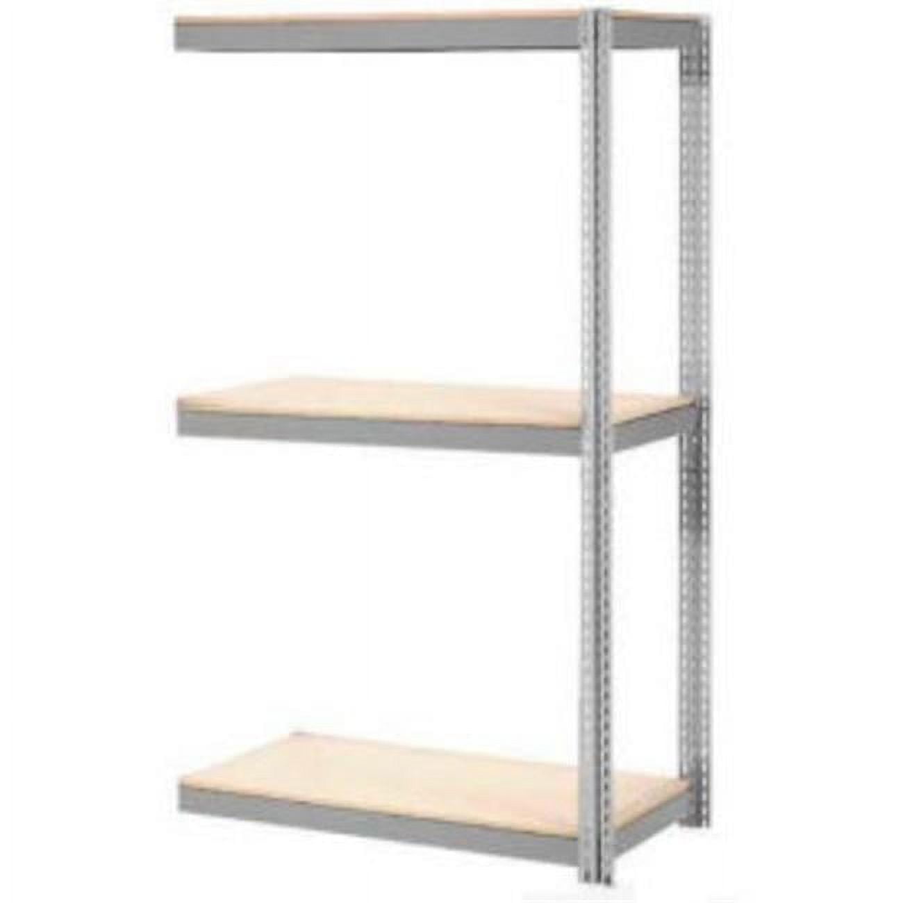 84 x 36 x 12 in. Expandable 3 Level Add-On Rack with Wood Deck, Gray ...