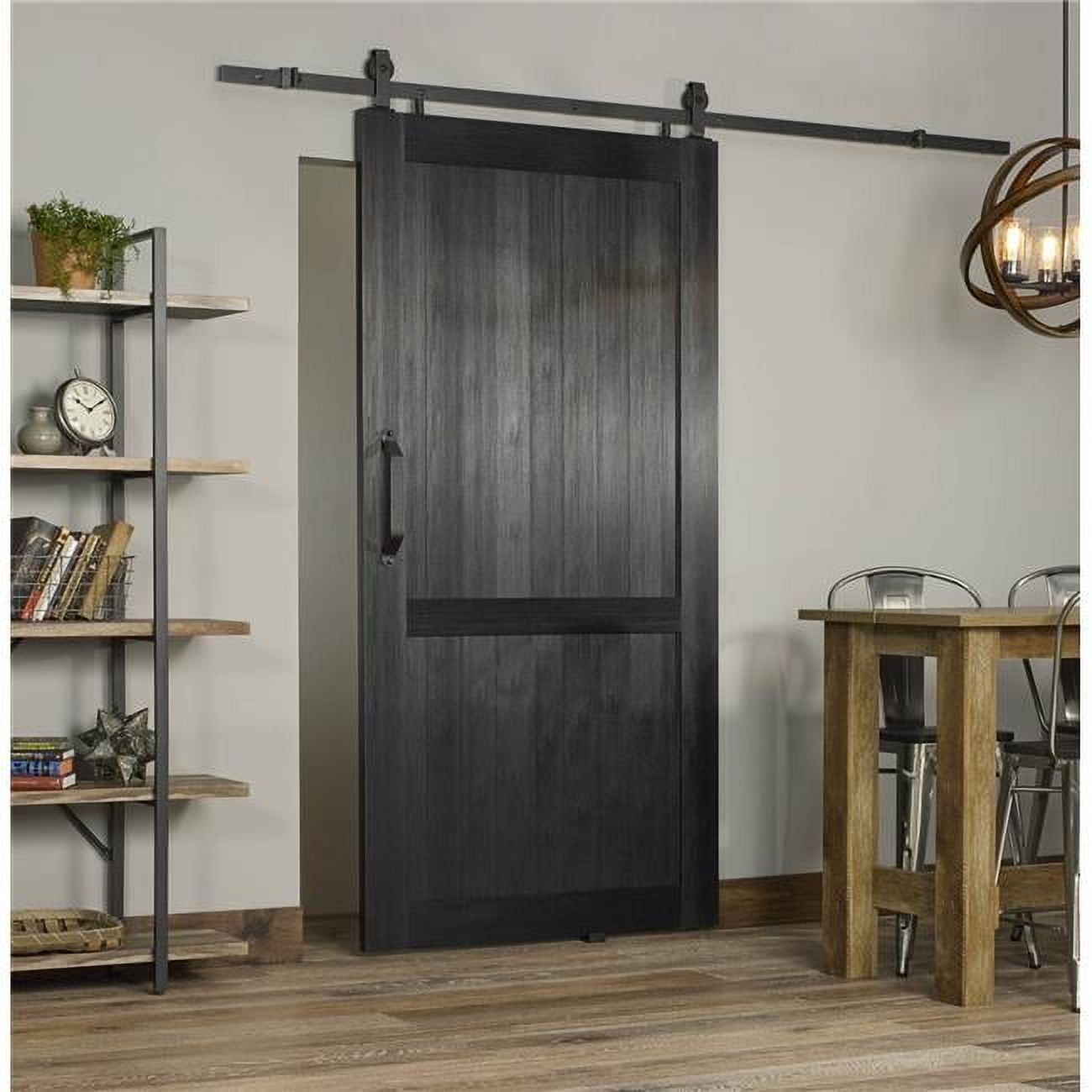 84 x 42 in. Black H-Style PVC Barn Door Kit - Walmart.com