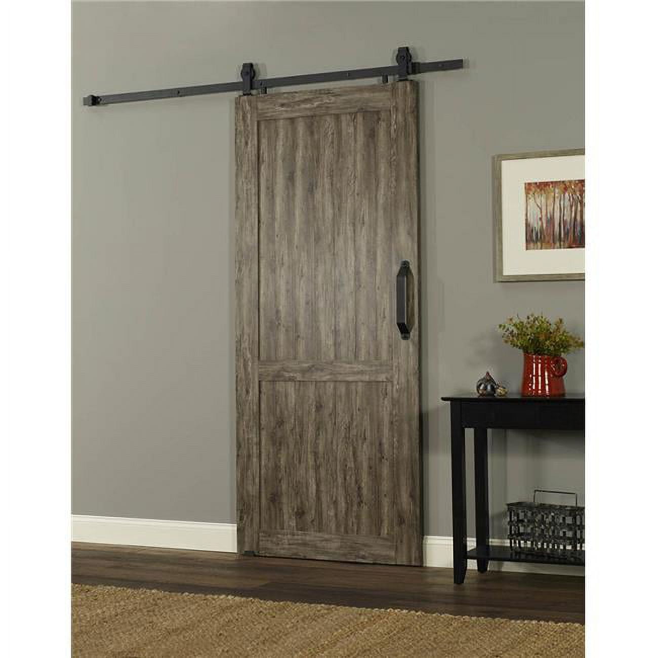84 x 42 in. Weathered Grey H-Style PVC Barn Door Kit - Walmart.com