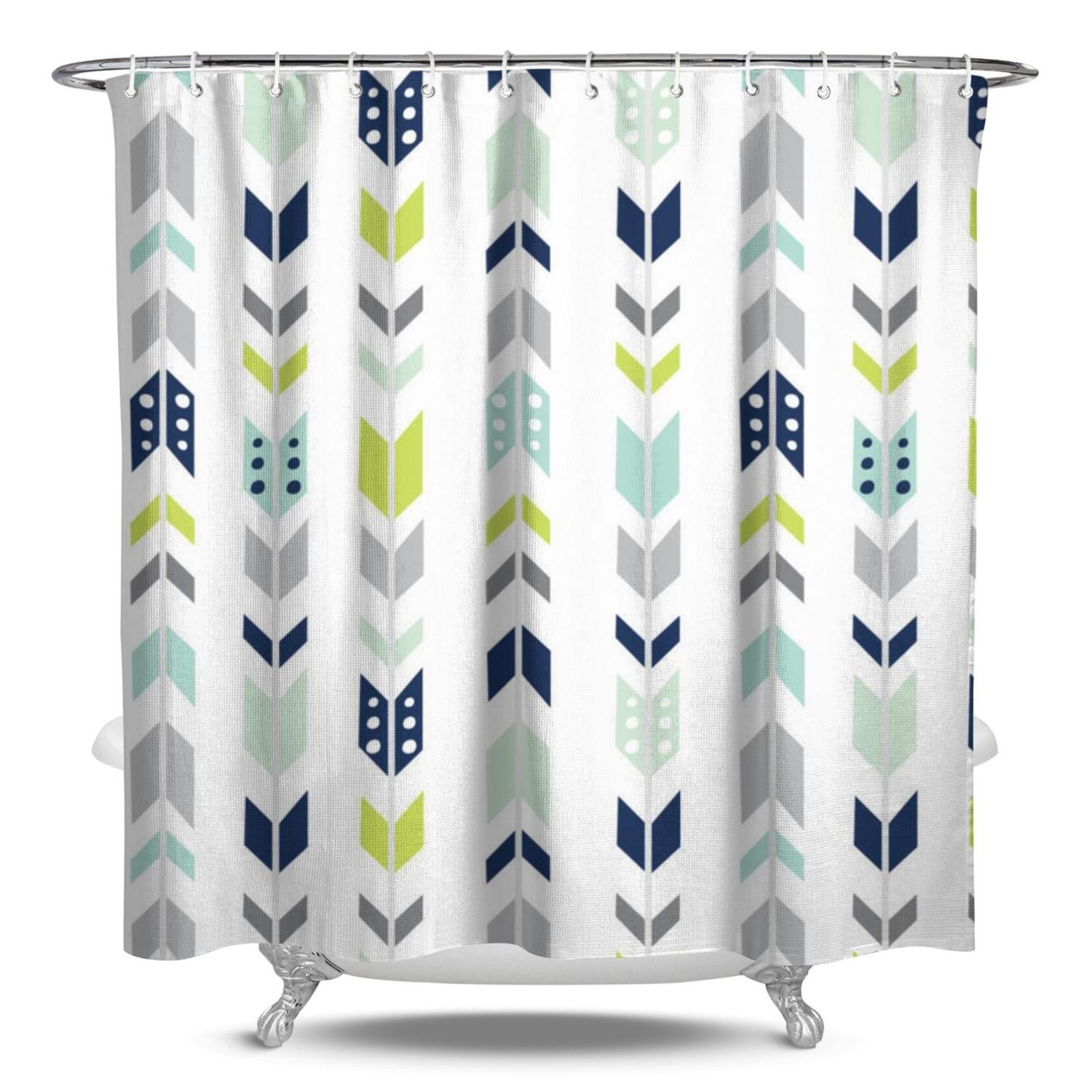 84" x 72" Artistic Aesthetic Room Shower Curtain Premium Polyester ...