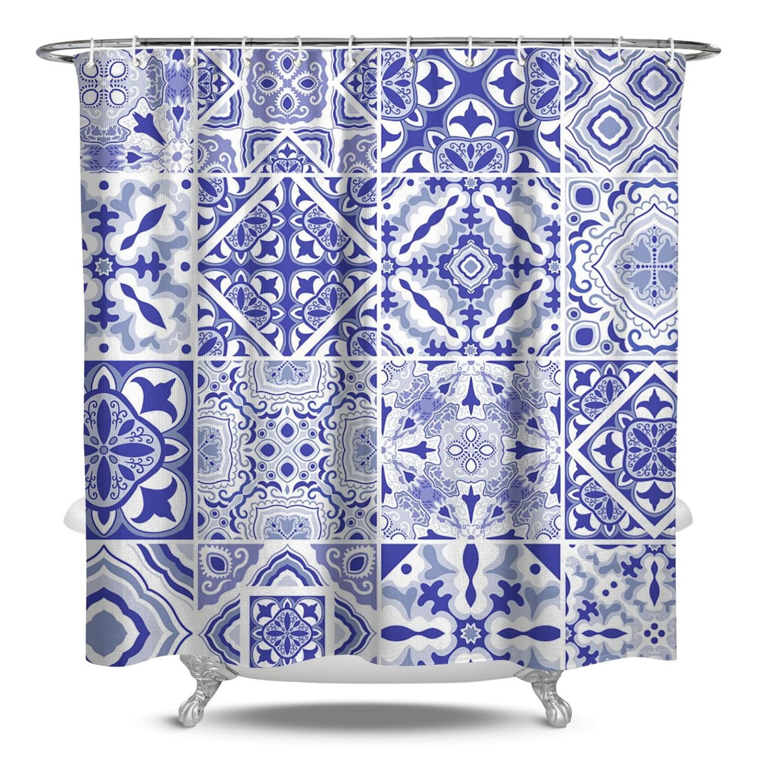 84" x 72" Vintage Ethnic Retro Aesthetic Shower Curtain Earthy Boho ...