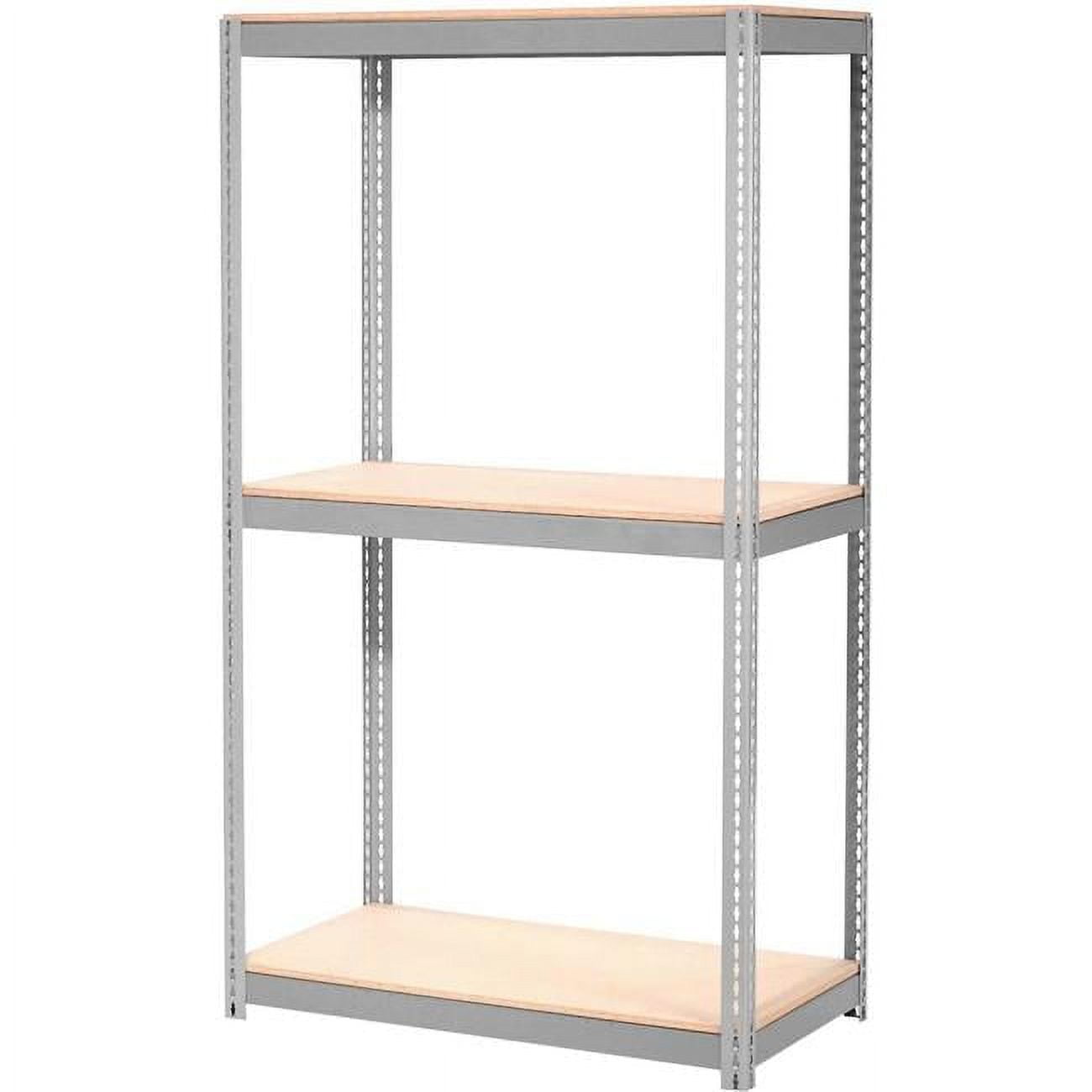 84 x 72 x 24 in. Expandable 3 Level Starter Rack with Wood Deck, Gray ...