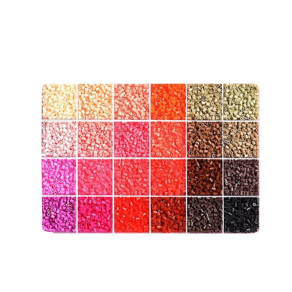 8400Pcs Beads 2.6Mm 24 Mied Colors Melting Beads Kit for Diy Crafts ...