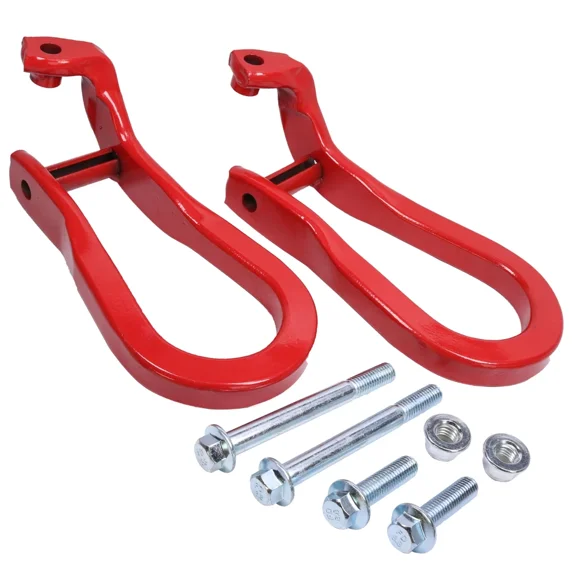 84072464 Red Tow Hooks 2 Pack Fits Chevy Silverado GMC Sierra 2500HD ...