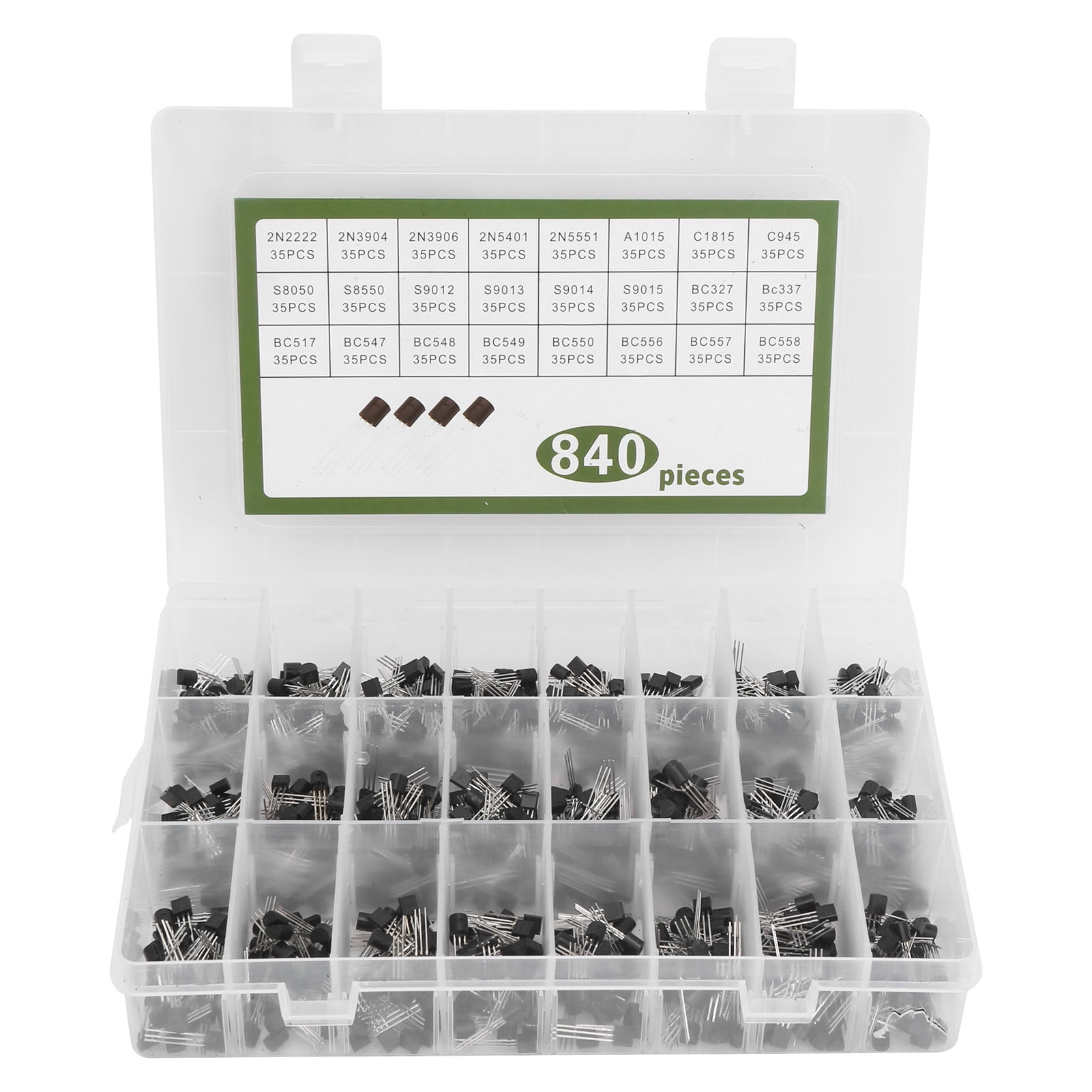 840Pcs Power Transistor Kit, Triode Assortment Set for Industrial ...