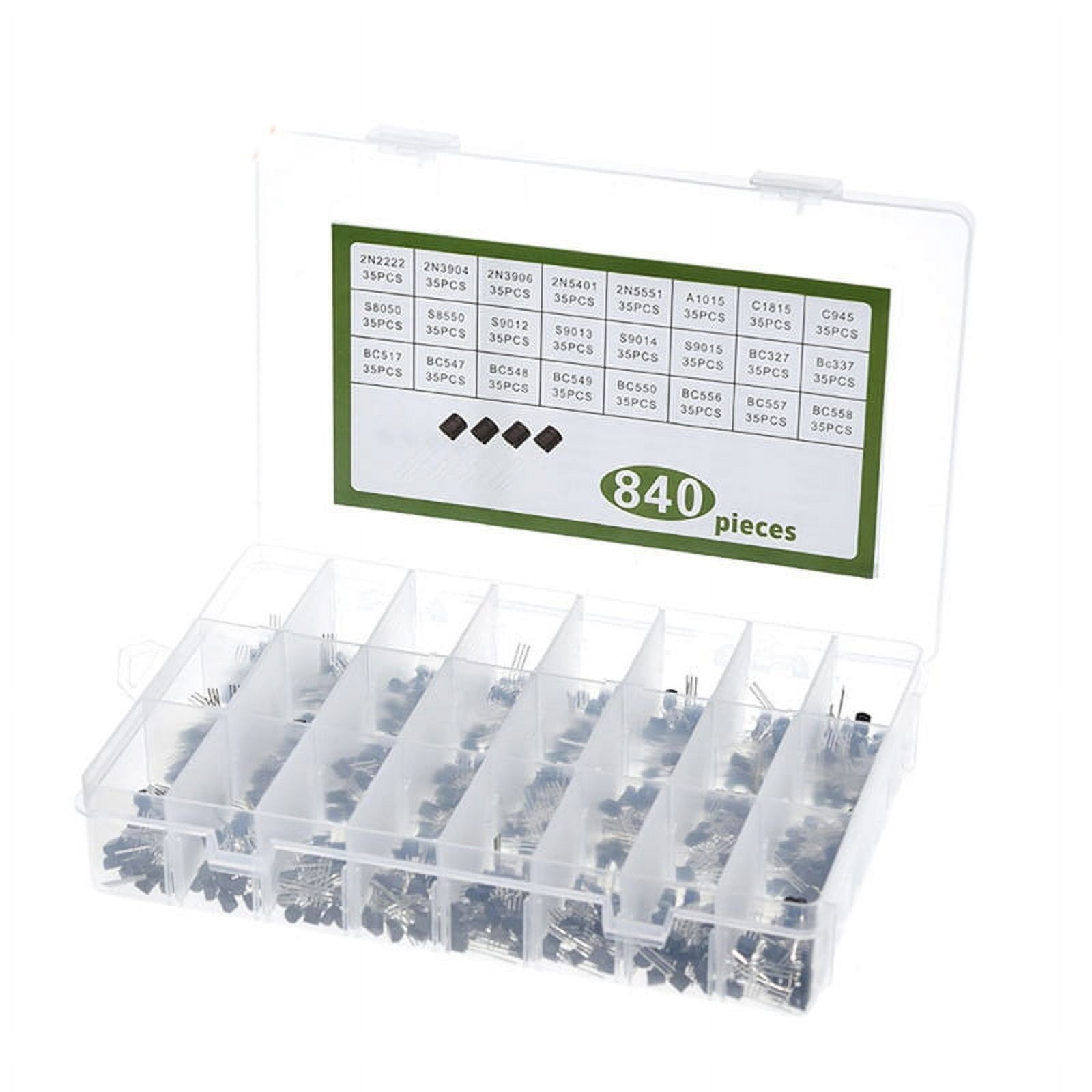 840pcs TO-92 Transistor Kit Including 24Values (BC327 BC337 BC517 BC547 ...