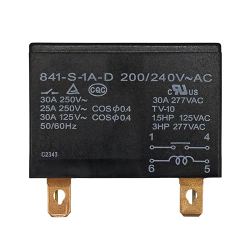 841-S-1A-D 200/240V AC General Purpose Relay - 4 Pins Relay Heavy Duty ...
